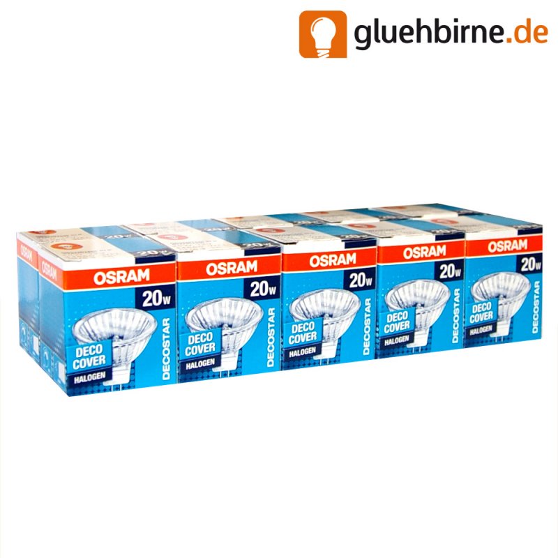 10 x Osram Halogen 20W GU5,3 12V 36° 44860 WFL Decostar 20 Watt L 10 x Osram Halogen 20W GU5,3 12V 36° 44860 WFL Decostar 20 Watt L
