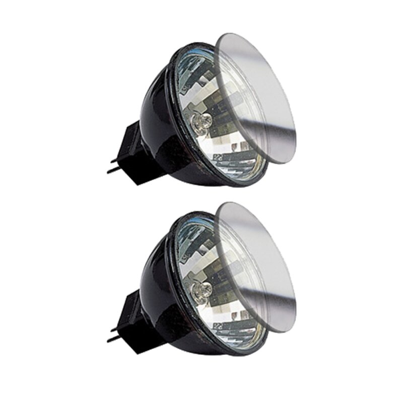 2 x Paulmann Halogen Reflektor Akzent 35W GU4 12V 35mm Schwarz flood 2 x Paulmann Halogen Reflektor Akzent 35W GU4 12V 35mm Schwarz flood