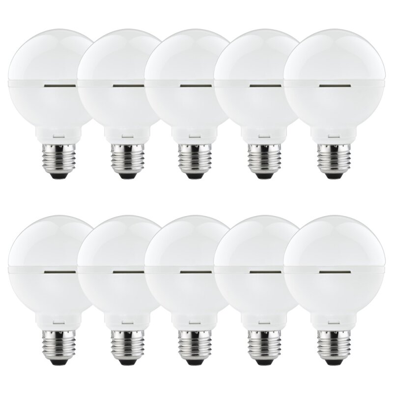 10 X Paulmann Led Leuchtmittel Quality Globe G80 7w E27 Opal 230v 380