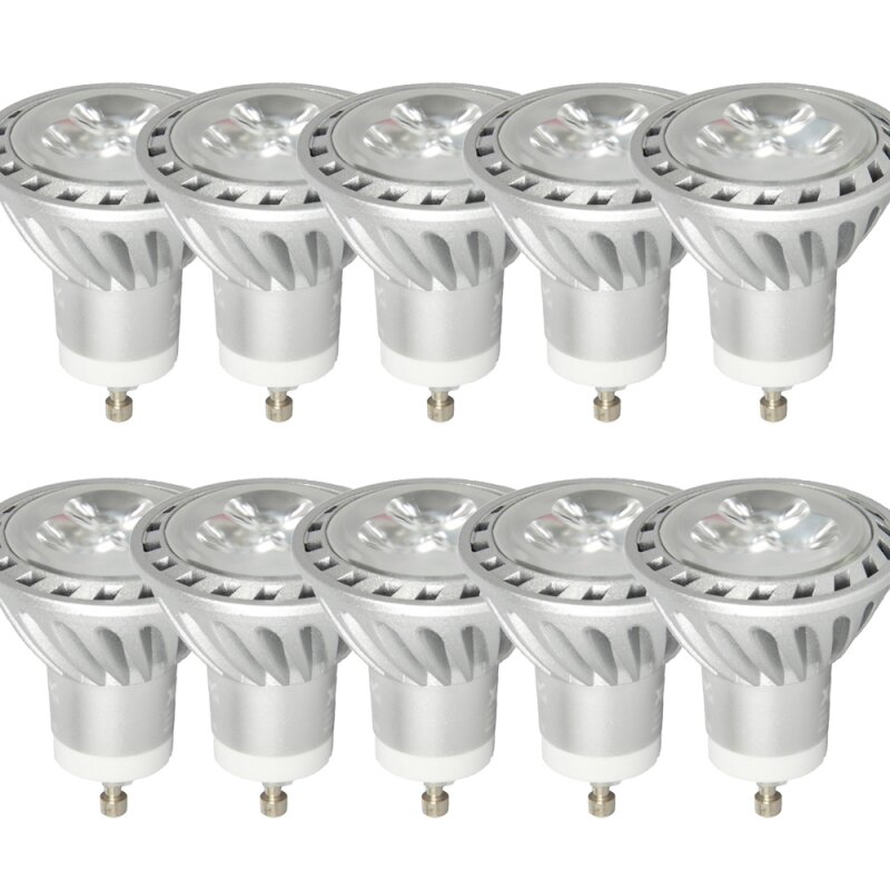 10 X Led Leuchtmittel Reflektor 5w 35w Gu10 240lm Warmweiß 3000k Fl