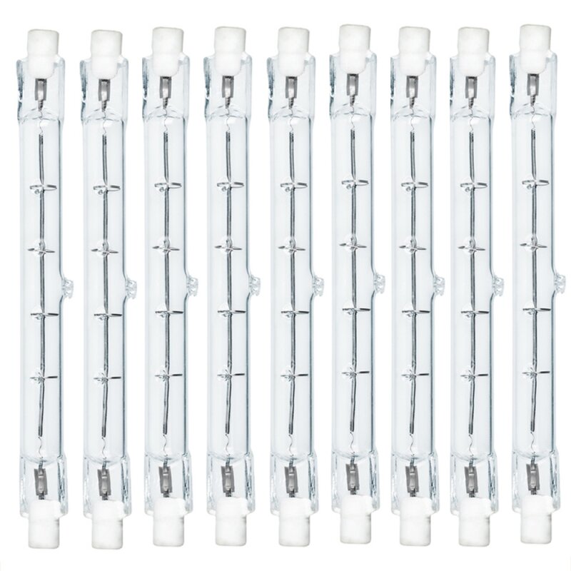10 x Halogen Leuchtmittel R7s 150W Halogenstab 118mm warmweiß dimmbar 10 x Halogen Leuchtmittel R7s 150W Halogenstab 118mm warmweiß dimmbar