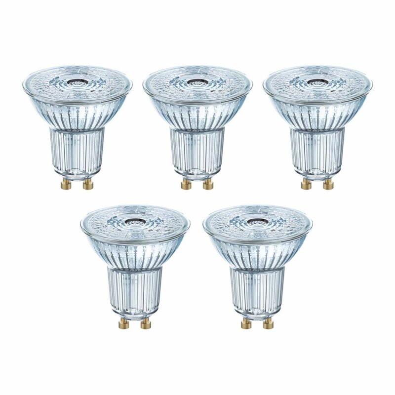 5 X Osram Led Leuchtmittel Glas Reflektor 4 3w 50w Gu10 Warmweiß 27