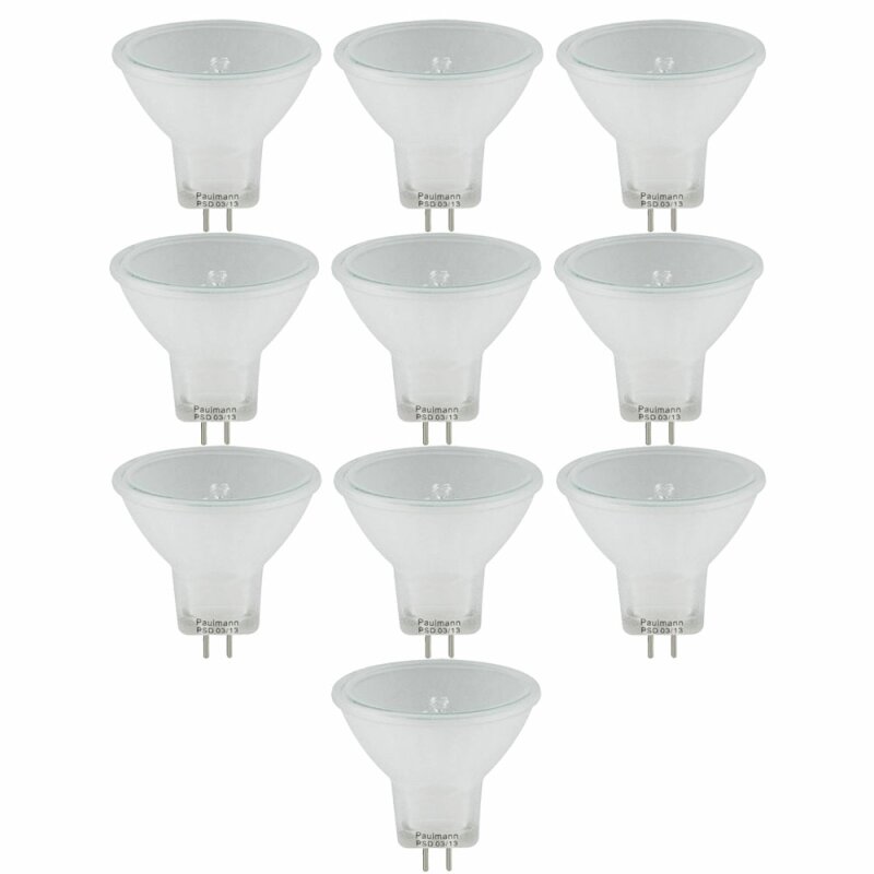 10 X Paulmann Halogen Reflektor 20w Gu4 Softopal Warmweiß Dimmbar Max
