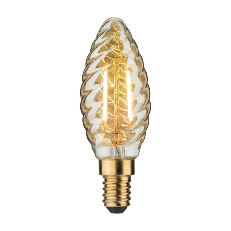 Paulmann Led Filament Kerze Gedreht 4 5w 40w E14 Gold Extra Warmwei