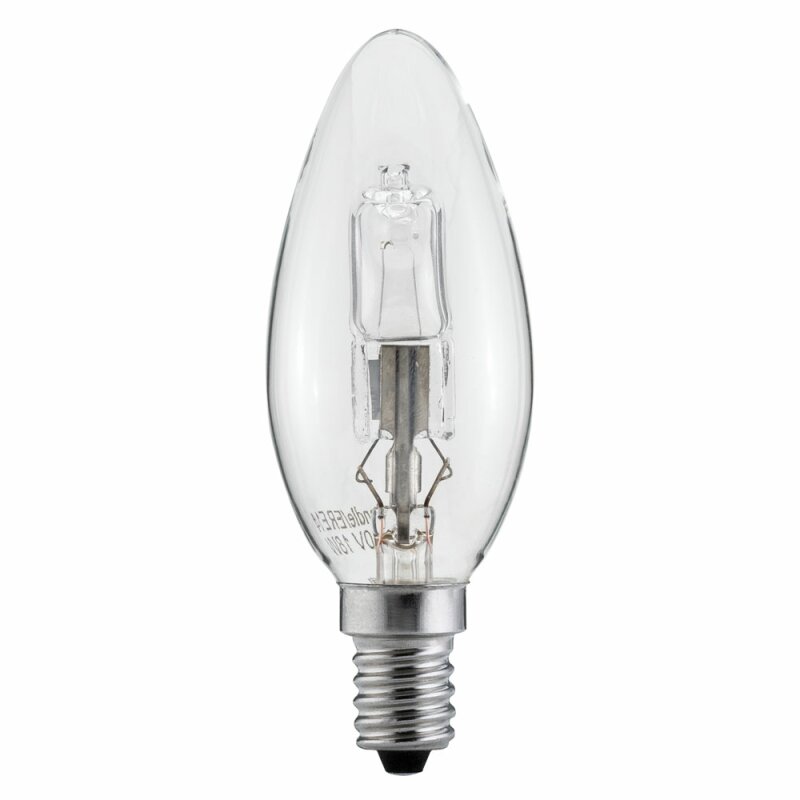 Halogen Leuchtmittel Kerze 28W fast 40W E14 klar warmweiß 2700K dimmb Halogen Leuchtmittel Kerze 28W fast 40W E14 klar warmweiß 2700K dimmb