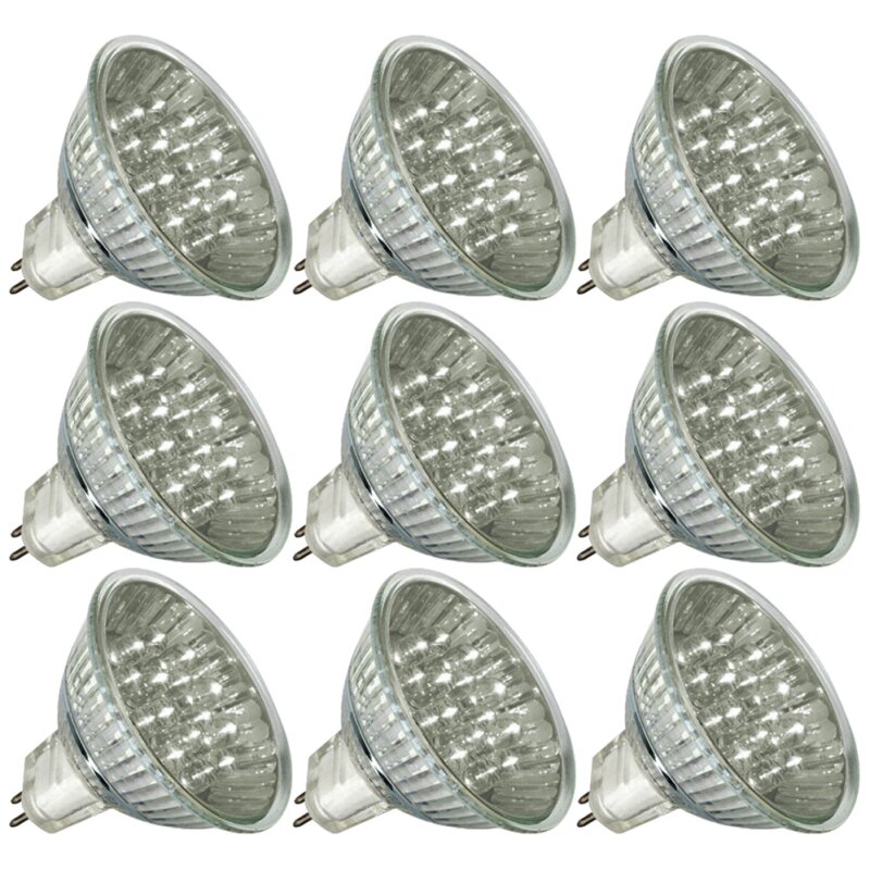 10 X Mlight Led Leuchtmittel Glas Reflektor Mr16 1 5w Gu5 3 50lm Warm