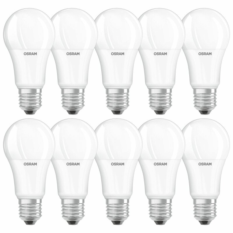 10 x Osram LED Leuchtmittel Parathom Birnenform A60 14W = 100W E27 ma 10 x Osram LED Leuchtmittel Parathom Birnenform A60 14W = 100W E27 ma