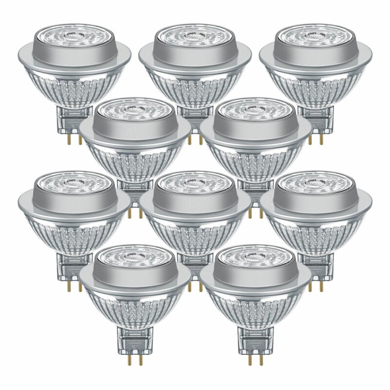 10 x Osram LED Leuchtmittel Parathom Reflektor MR16 7,8W = 50W GU5,3 10 x Osram LED Leuchtmittel Parathom Reflektor MR16 7,8W = 50W GU5,3