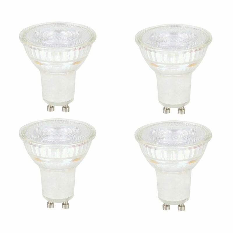 4 X Lightme Led Glas Reflektor 4 5w 51w Gu10 350lm Warmweiß 3000k 3