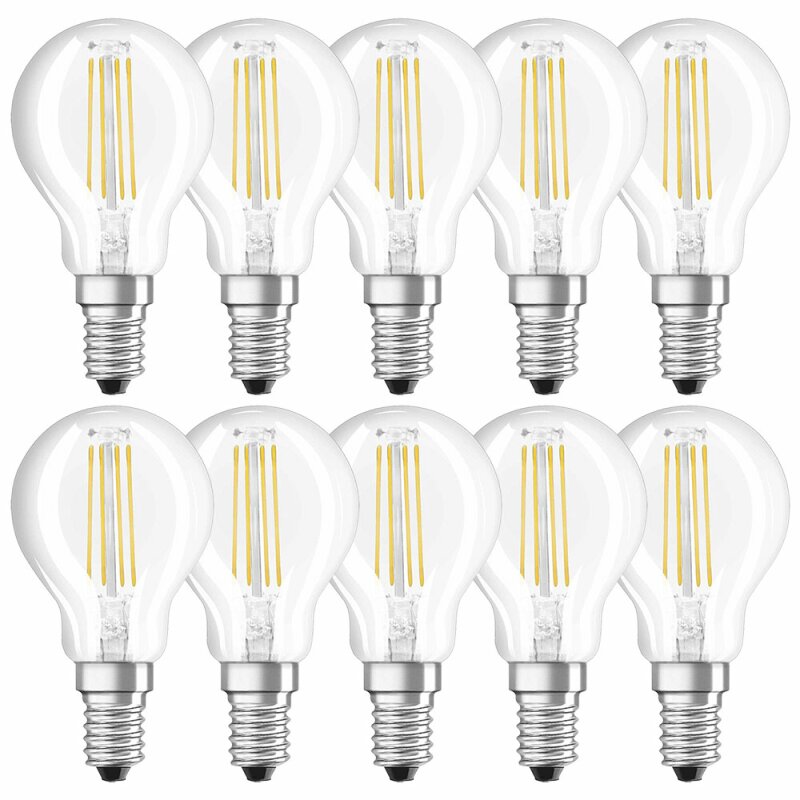 10 X Osram Led Filament Leuchtmittel Classic Tropfen 4 5w 40w E14 K