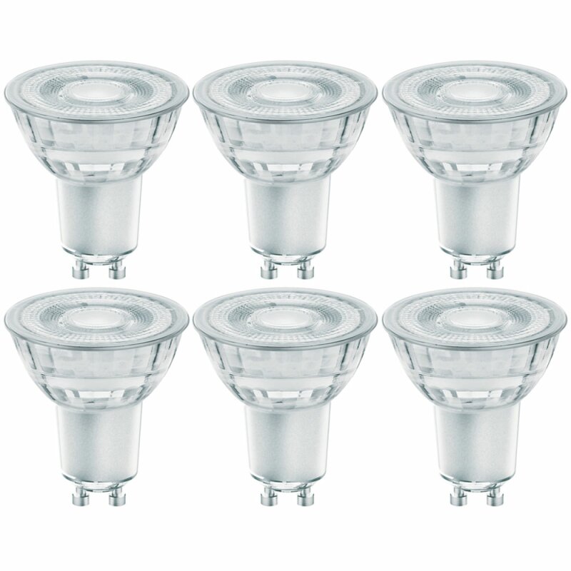 6 X Osram Led Glas Reflektor Star Par16 4 4w 50w Gu10 350lm Warmwe