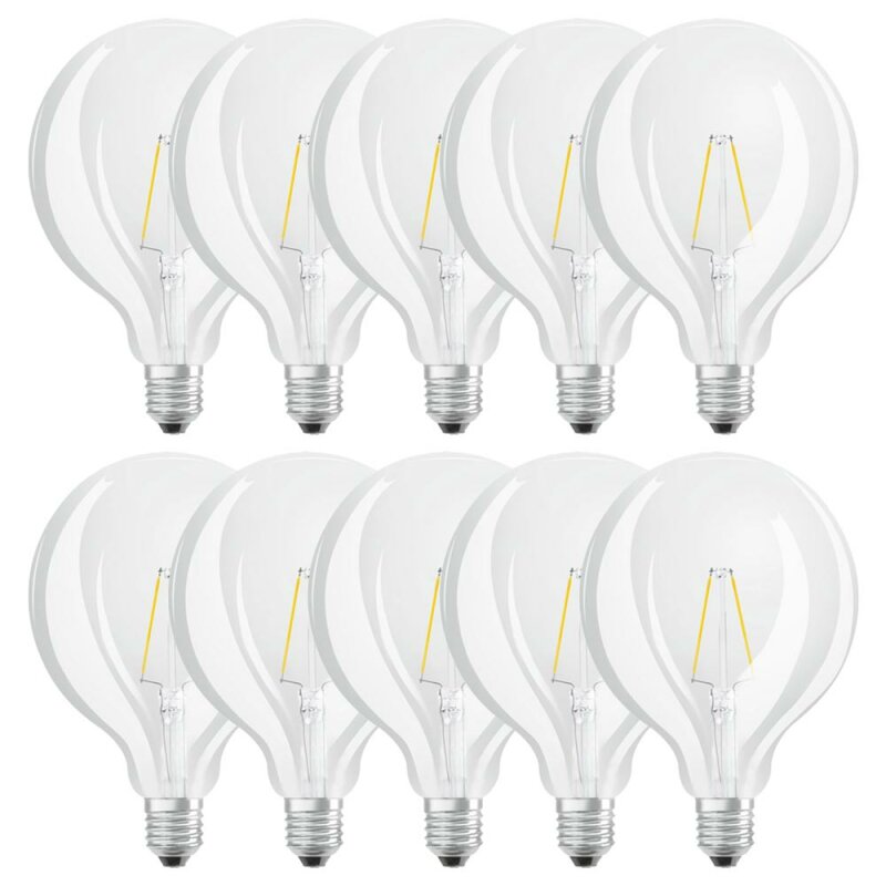 10 X Osram Led Parathom Filament Leuchtmittel G125 Globe 2 5w 25w E