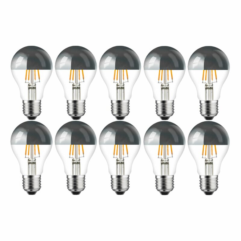 10 x LED Filament Leuchtmittel Birnenform AGL 4W = 40W E27 Kopfspiege 10 x LED Filament Leuchtmittel Birnenform AGL 4W = 40W E27 Kopfspiege