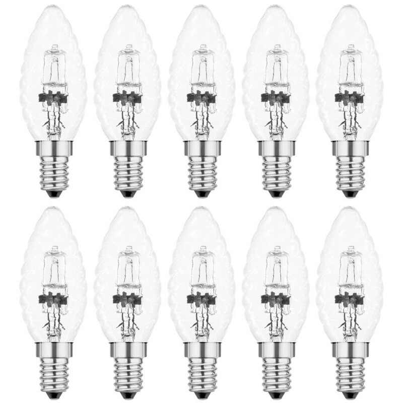 10 x Luminizer Eco Halogen Leuchtmittel C35 Kerze 42W = 55W E14 klar 10 x Luminizer Eco Halogen Leuchtmittel C35 Kerze 42W = 55W E14 klar