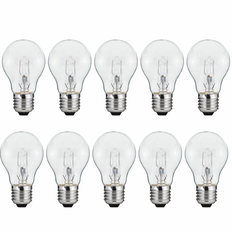 10 x Luminizer Eco Halogen Leuchtmittel Birnenform A55 28W = 34W E27 10 x Luminizer Eco Halogen Leuchtmittel Birnenform A55 28W = 34W E27