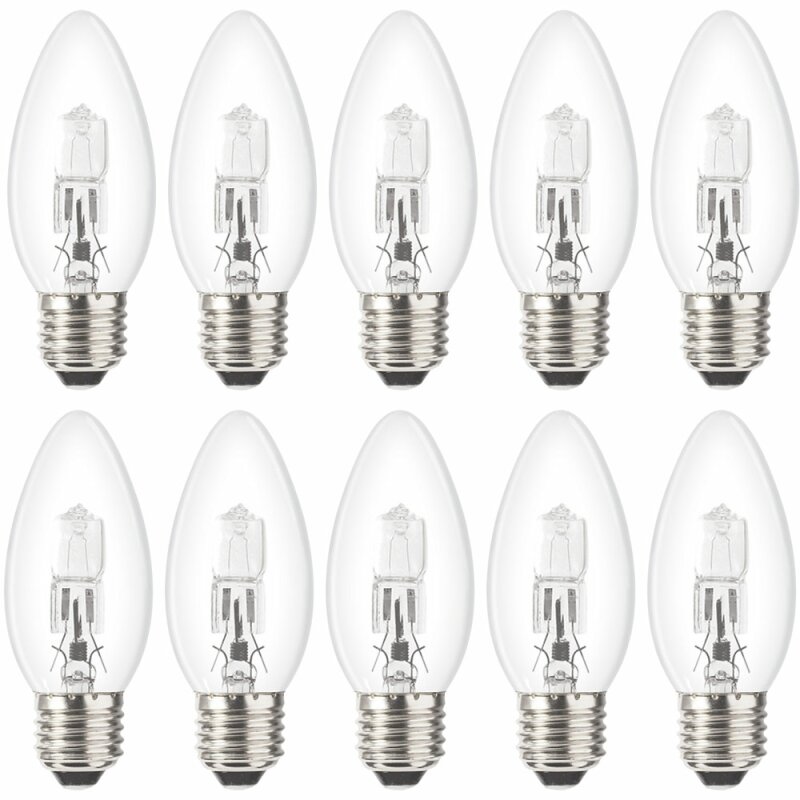 10 x Luminizer Eco Halogen C35 Kerze 28W = 34W E27 klar 370lm dimmbar 10 x Luminizer Eco Halogen C35 Kerze 28W = 34W E27 klar 370lm dimmbar