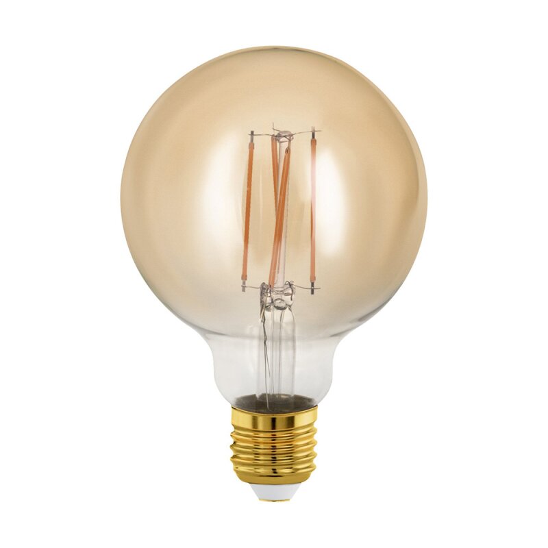 Eglo LED Filament Leuchtmittel Globe G95 4W = 28W E27 Gold 300lm extr Eglo LED Filament Leuchtmittel Globe G95 4W = 28W E27 Gold 300lm extr